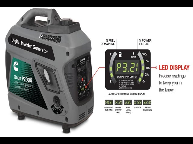 Cummins Onan P4500i KW Portable Inverter Generator, 18, 48% OFF