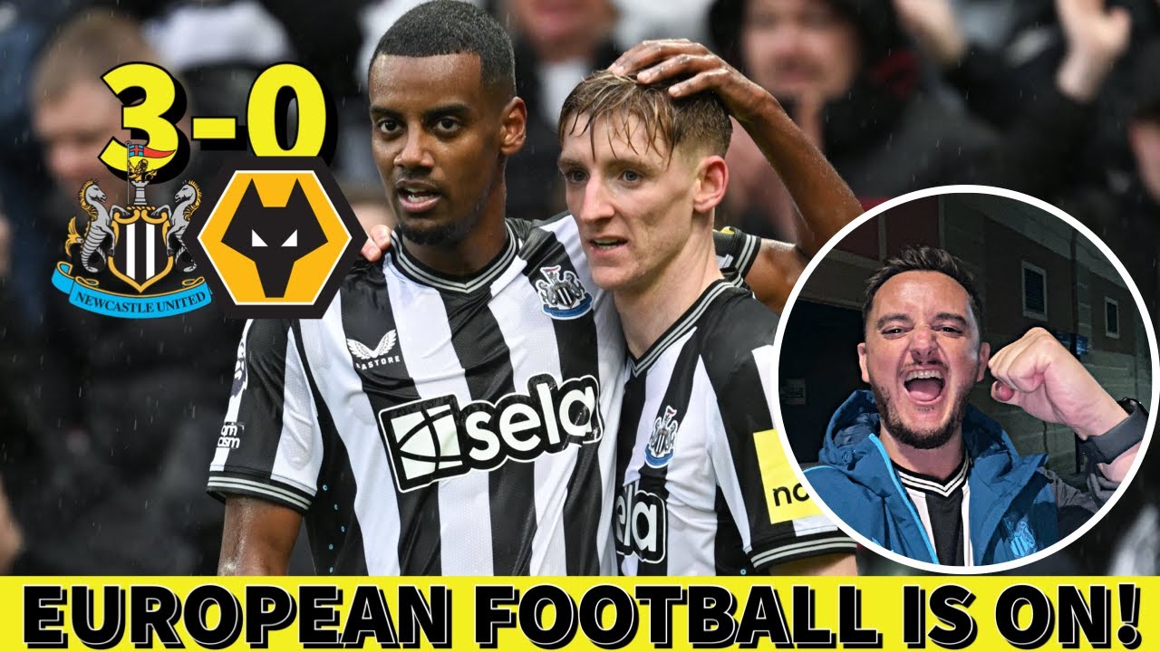 Toon Push For EUROPE! Newcastle 3-0 Wolves Match Reaction - YouTube