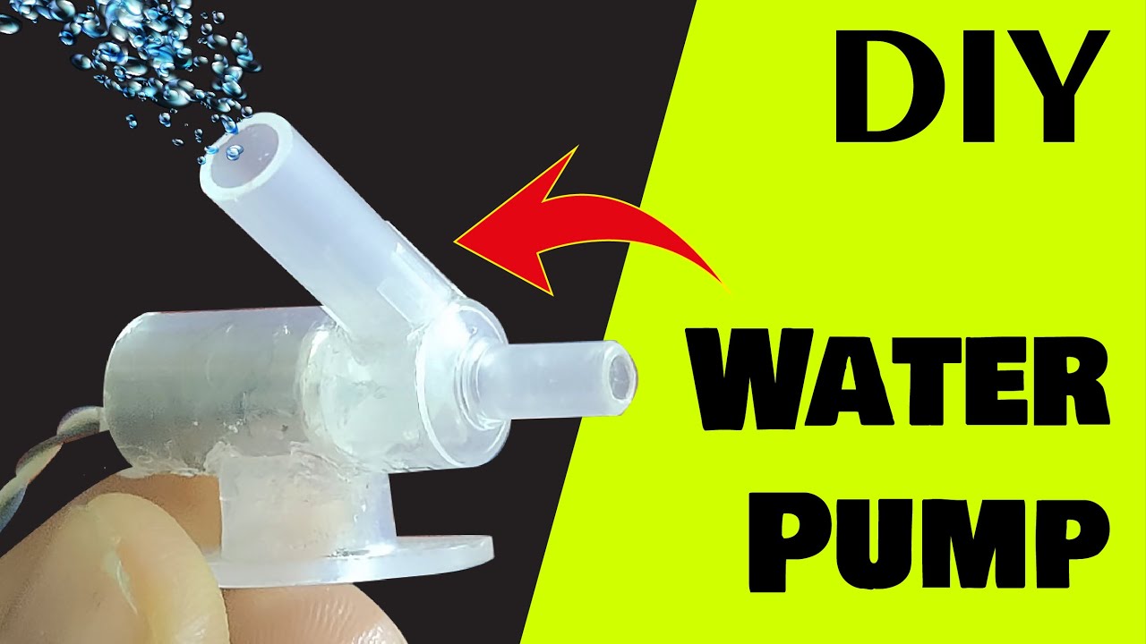 How to make a mini water pump at home - YouTube