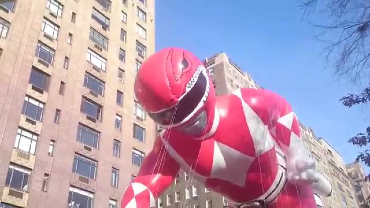 Macy's Thanksgiving Day Parade 2015 Power Rangers Red Ranger - YouTube