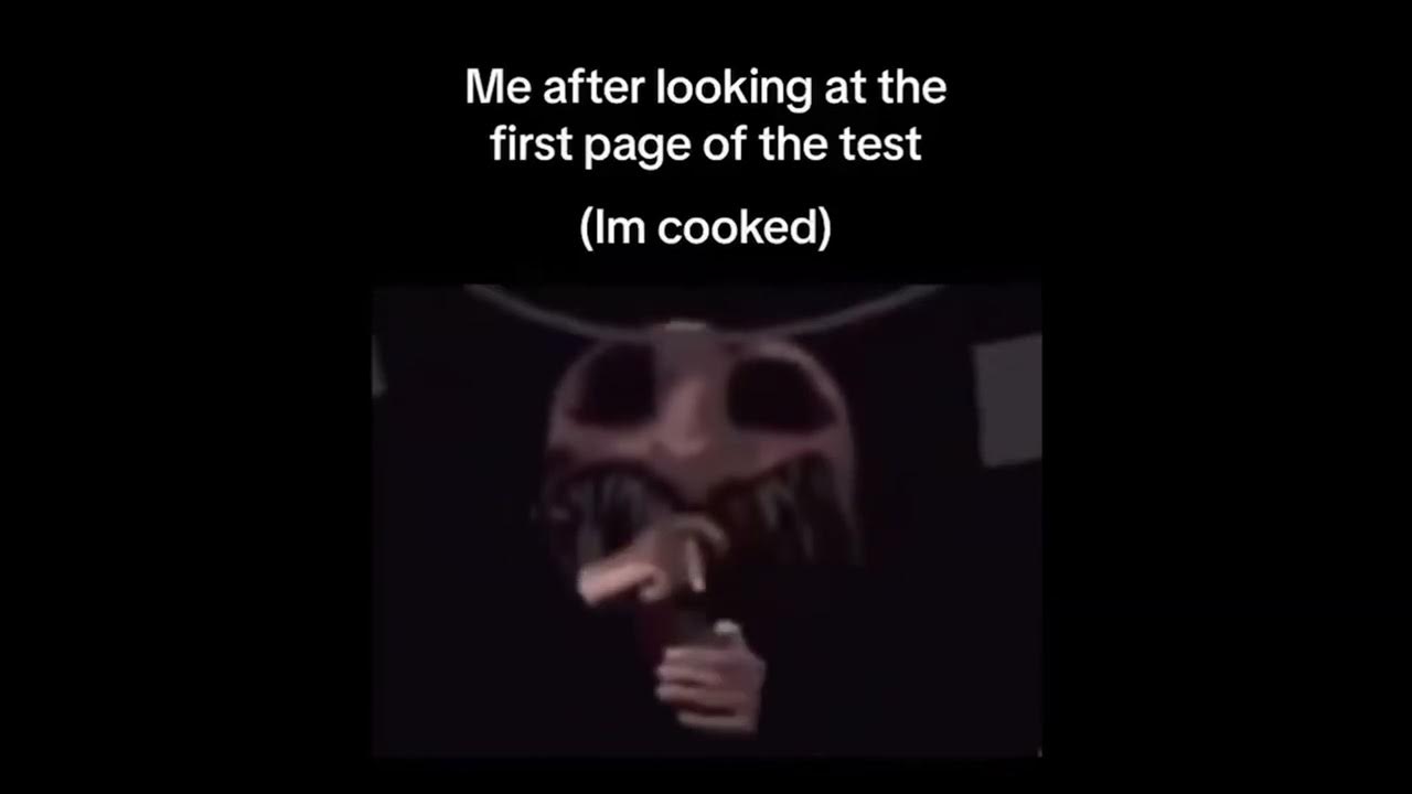 Me after looking at the first page of the test (im cooked) - YouTube