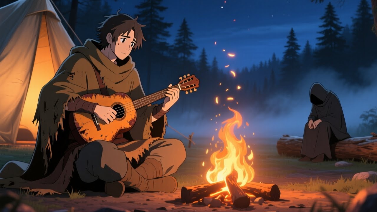 Rest by the Fire | Cozy RPG Campfire Ambience & Music for Sleeping ...