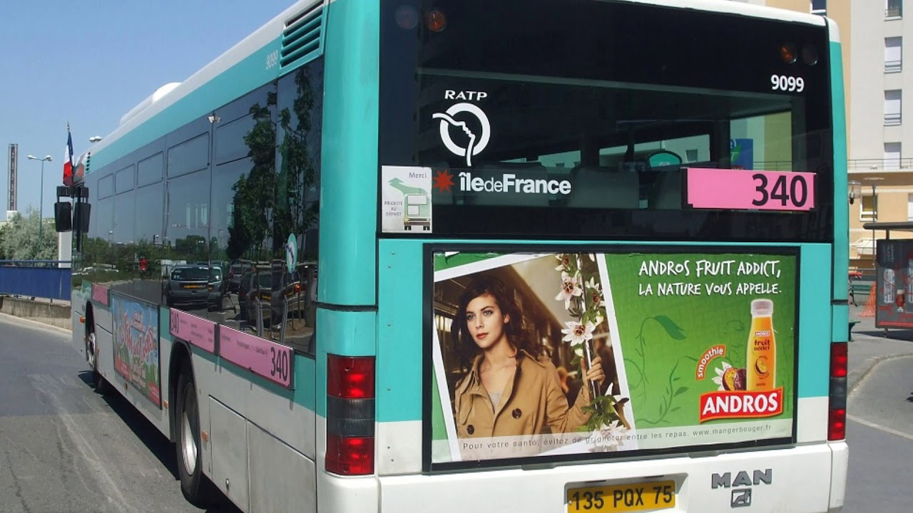 BUS 340 RATP - YouTube