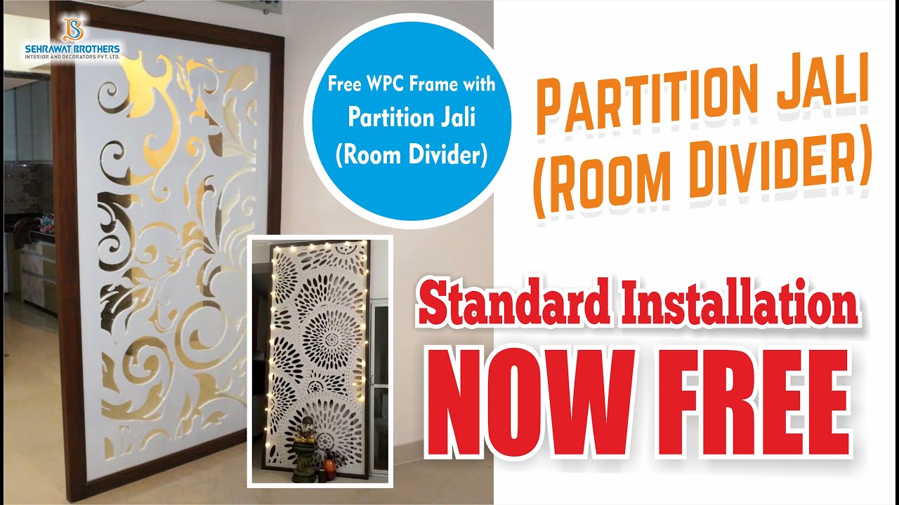 Waterproof WPC Frame Free with Room Divider | Now Standard Installation ...
