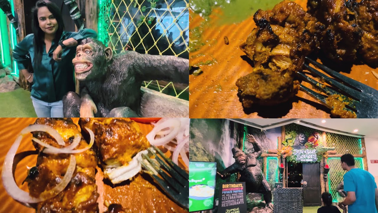 এই মেঘলা দিনে জঙ্গলের মধ্যে Mani Square - এ Jungle Safari Themed ...