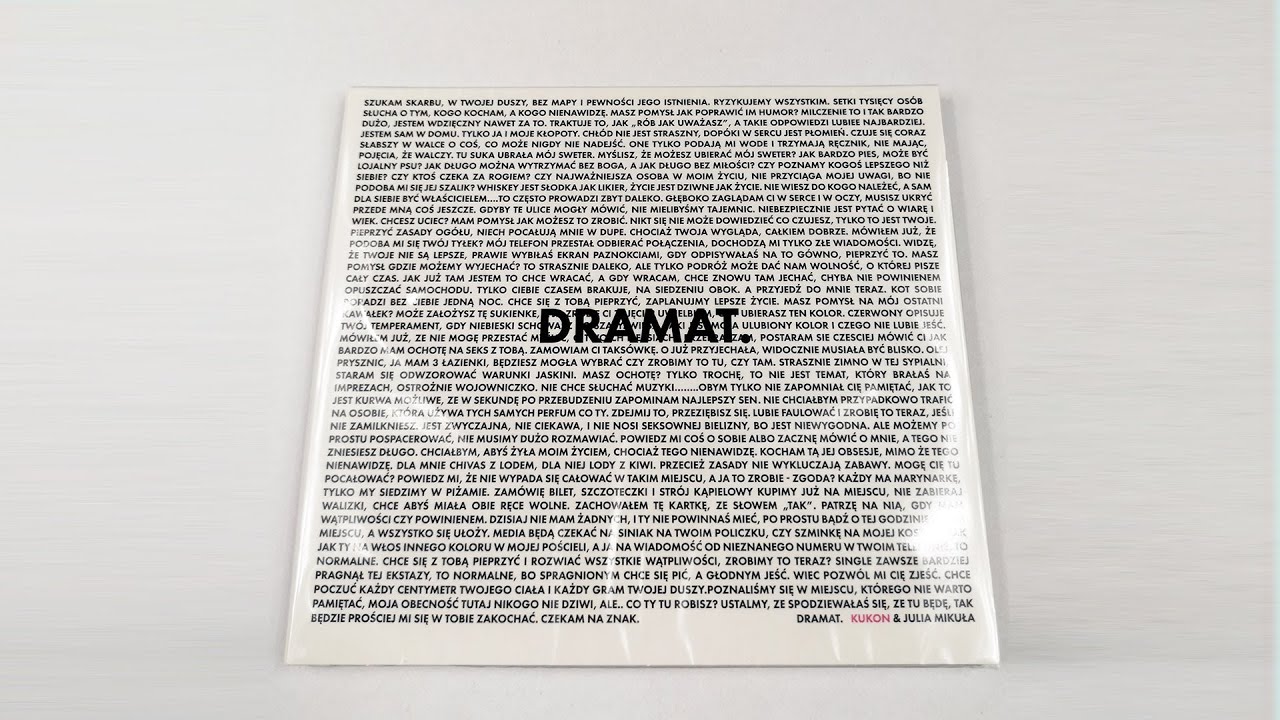 Unboxing: KUKON & JULIA MIKUŁA "DRAMAT" WERSJA PREORDER - YouTube