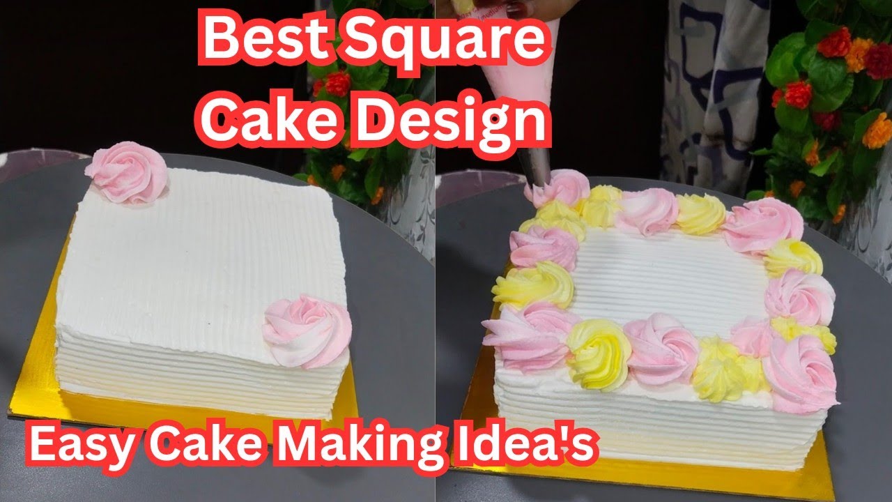 Best Square Cake Design 🎂 How To Make Chocolate Cake Recipe 🍰 Very ...
