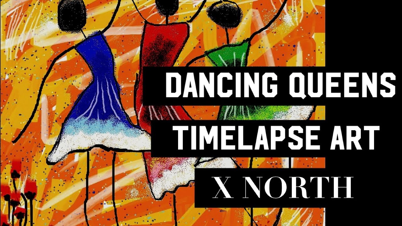 Dancing Queens | Satisfying Time lapse Art | MS Paint Artwork | XNorth ...
