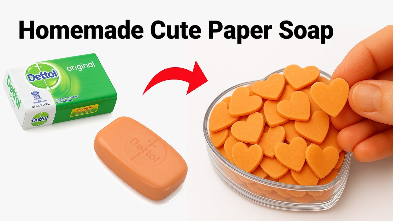 Homemade paper soap making kit/homemade paper soap/How to make paper ...