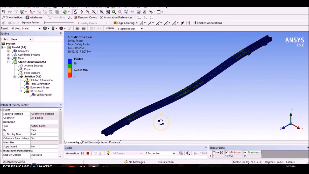 Gantry Crane Ansys Analysis - YouTube