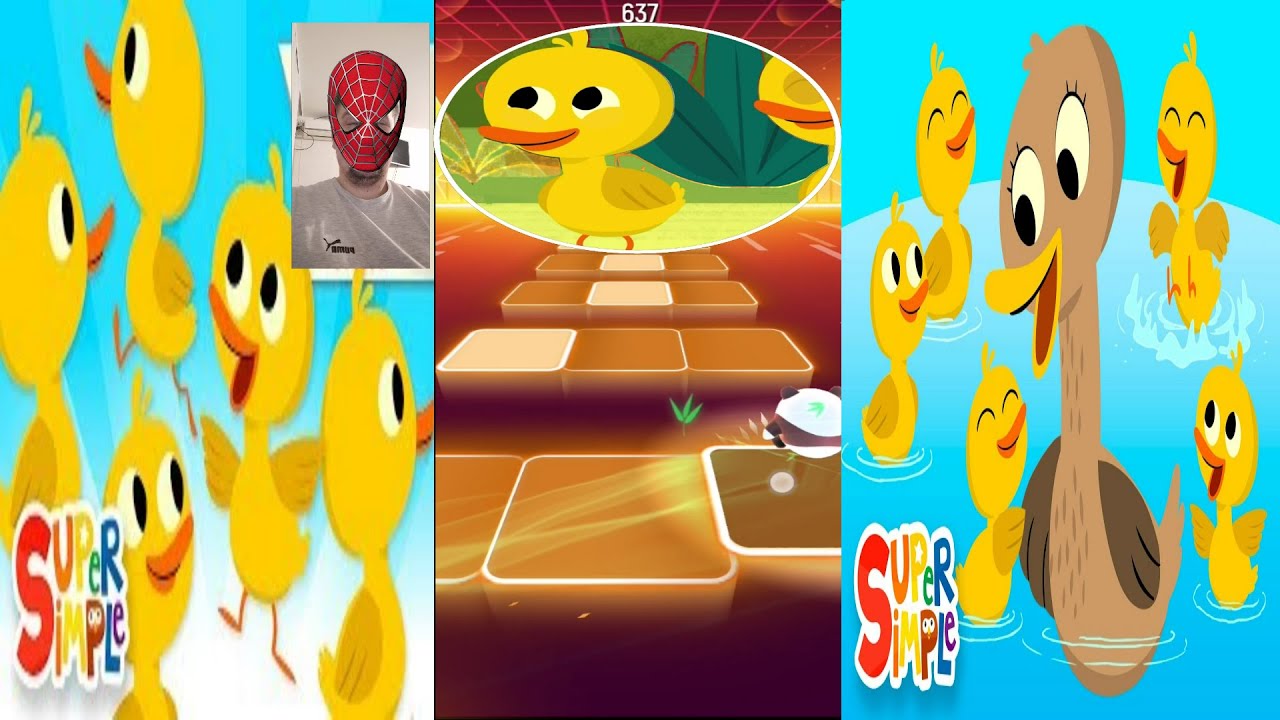 Five Little Ducks Super Simple Songs Tiles Hop MK Puzzle - YouTube