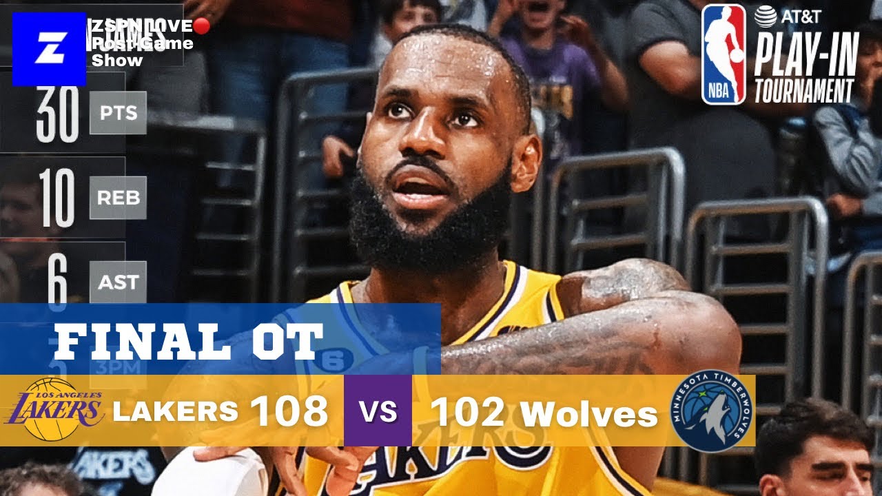 Lakers Take Down The Timberwolves In Ugly Win In OT 108-102, Lakers Clinch 7th Seed In The ...