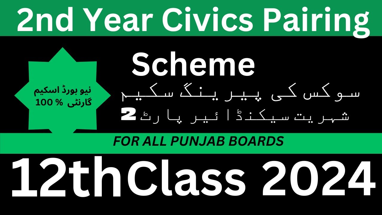 12th Class Civics Pairing Scheme 2024 - YouTube