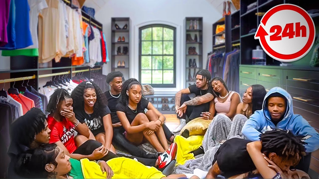 Locked Inside A CLOSET For 24 Hours *Must Watch🤦🏽‍♀️* - YouTube