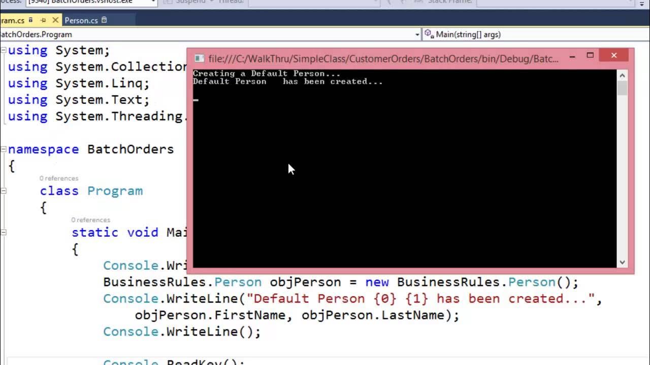 Console Application - Consume Class Library Classes - YouTube