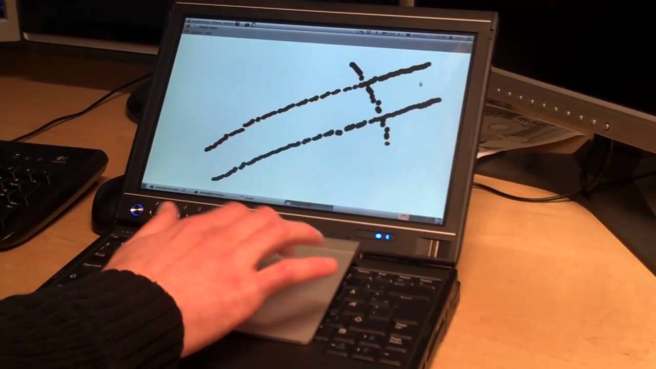 Multi-point touch on Linux/X11 - YouTube