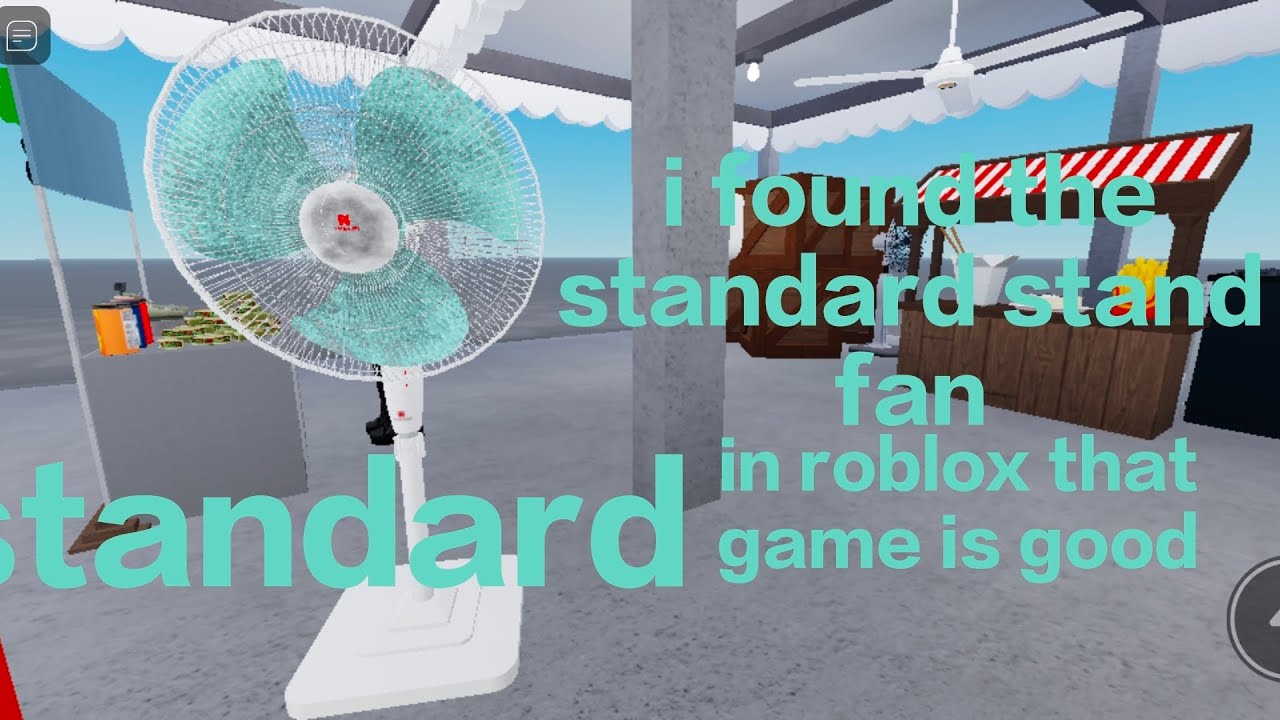because i found a standard light green fan on roblox by game from ...