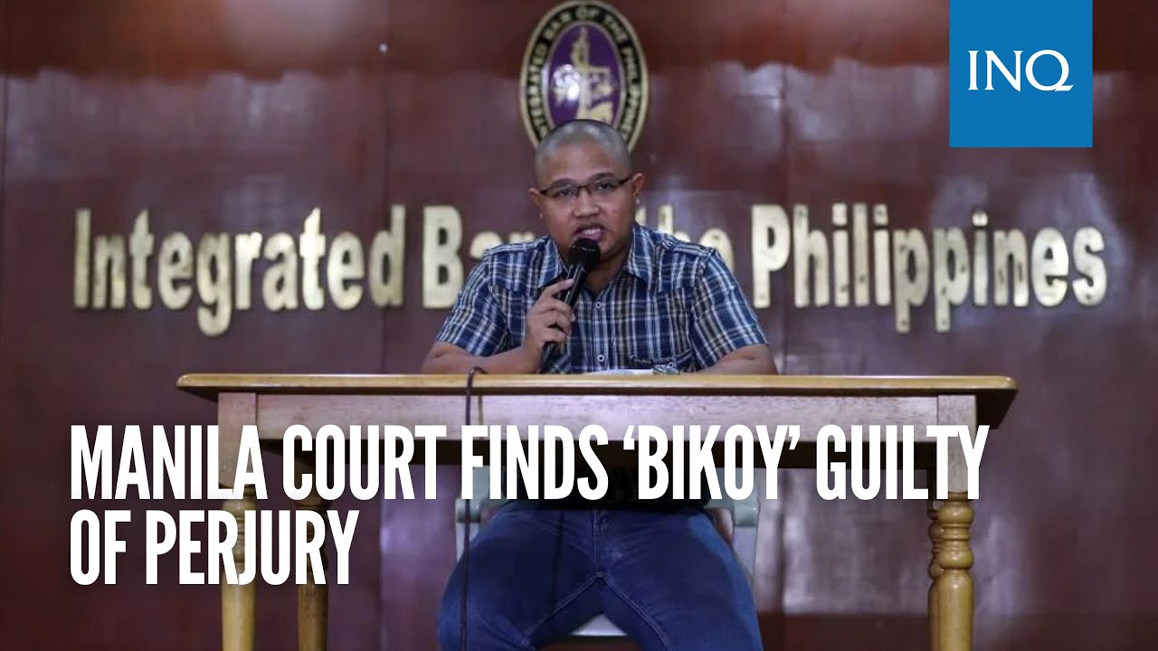 Manila court finds ‘Bikoy’ guilty of perjury | INQToday - YouTube