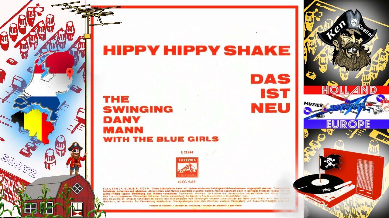 Hippy Hippy Shake (German version) - Dany Mann - 1964 - Piratenmuziek ...