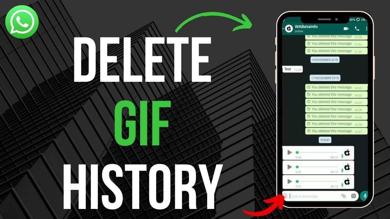 How To Delete WhatsApp GIF History (UPDATED) - YouTube