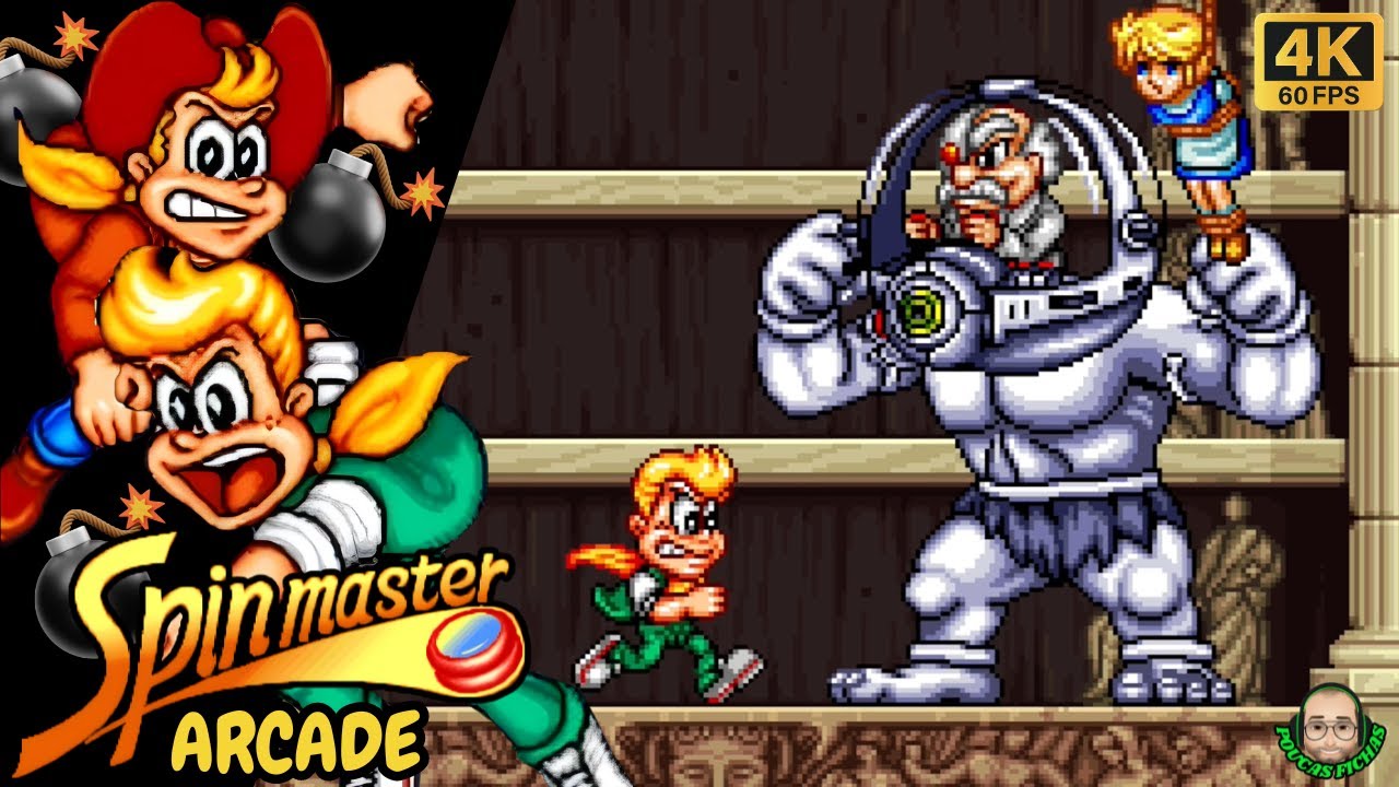 SPIN MASTER ( ARCADE / 1993 ) GAMEPLAY - 4K HD 60 FPS - YouTube