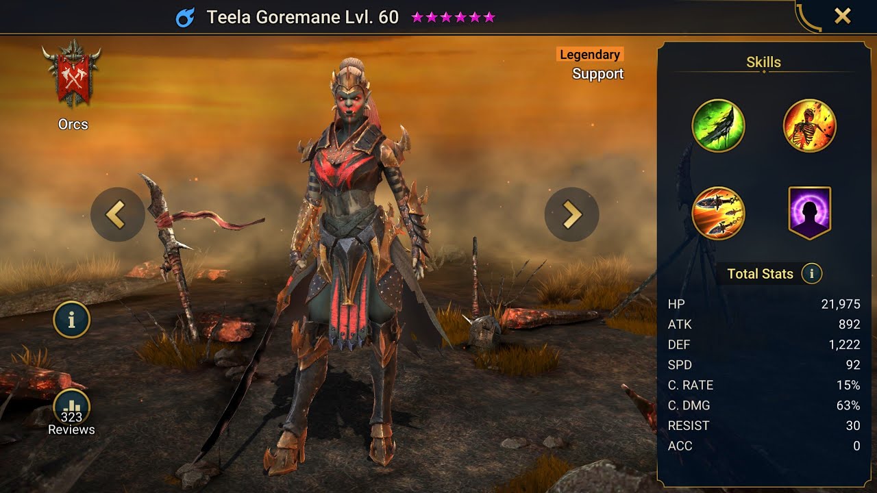 Updated Raid Shadow Legends All Champions From The Orcs Faction Showcase Youtube