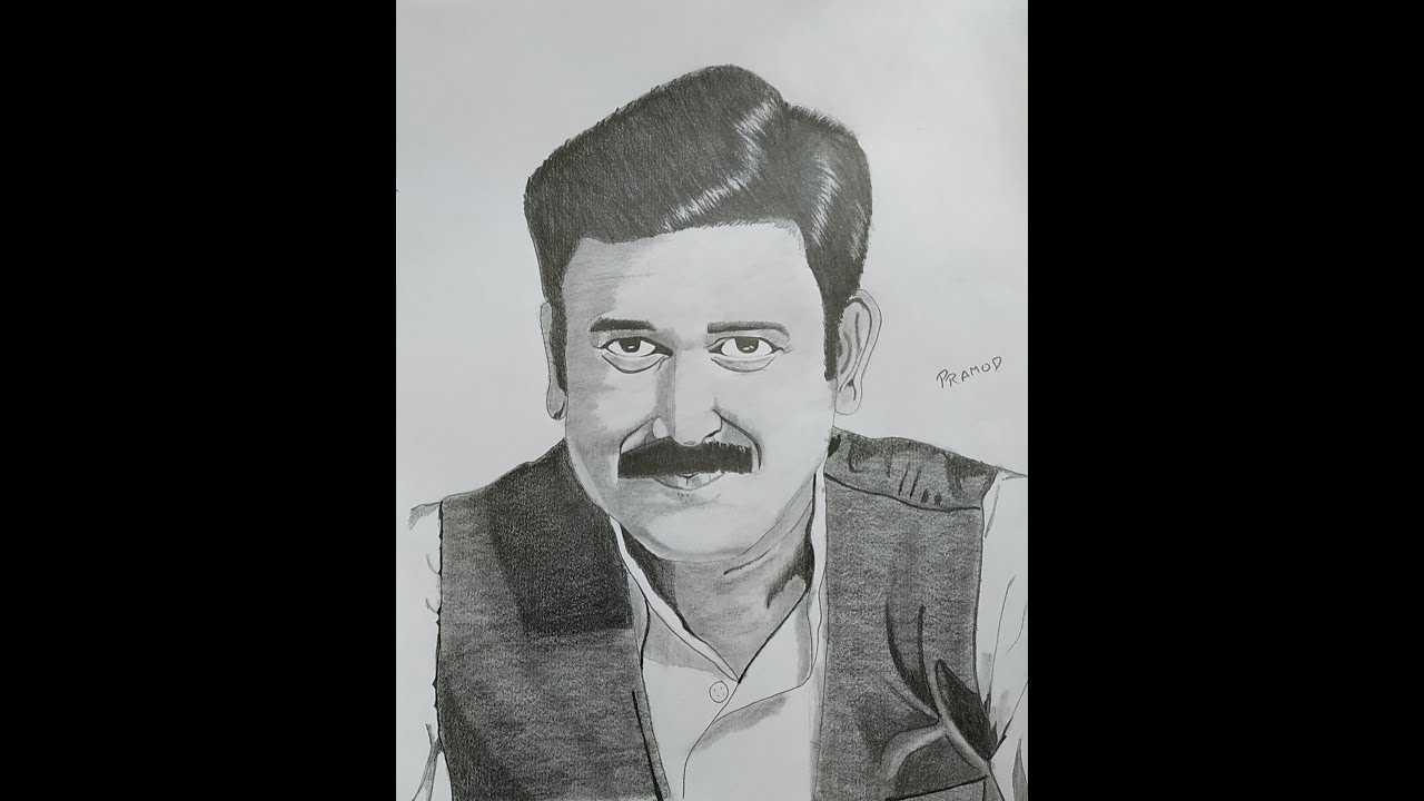 How to draw portrait | Ramesh Arvind | pencil sketch - YouTube