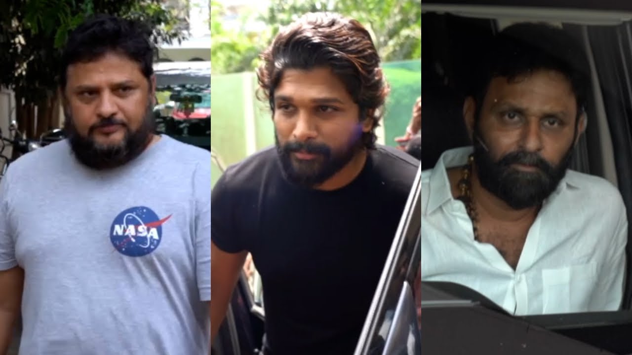 Allu Arjun Visits Narayan Das Narang Family | Kodali Nani | Surender ...