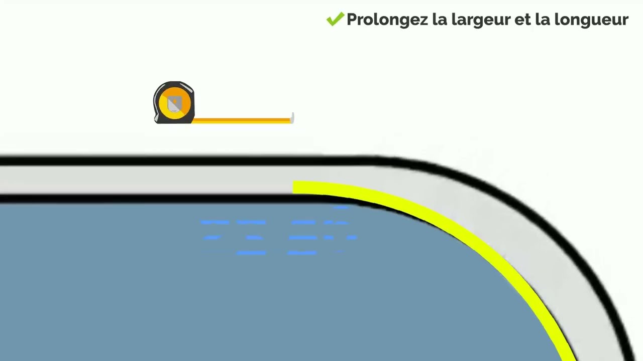 Comment calculer le rayon de vos angles arrondies de piscine ? - YouTube