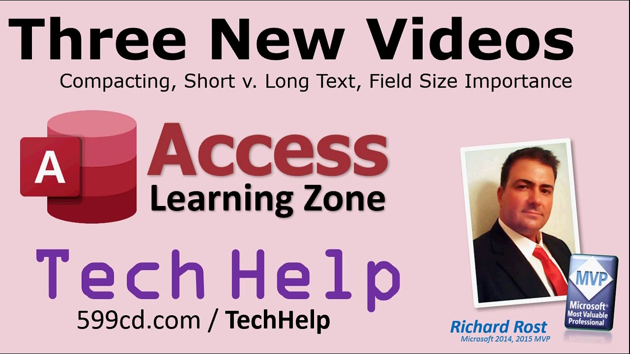 Three New Microsoft Access TechHelp Videos: Compact & Repair, Short v ...