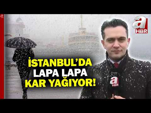 Kış geri döndü! İstanbul'un birçok noktasına kar yağışı başladı | A Haber