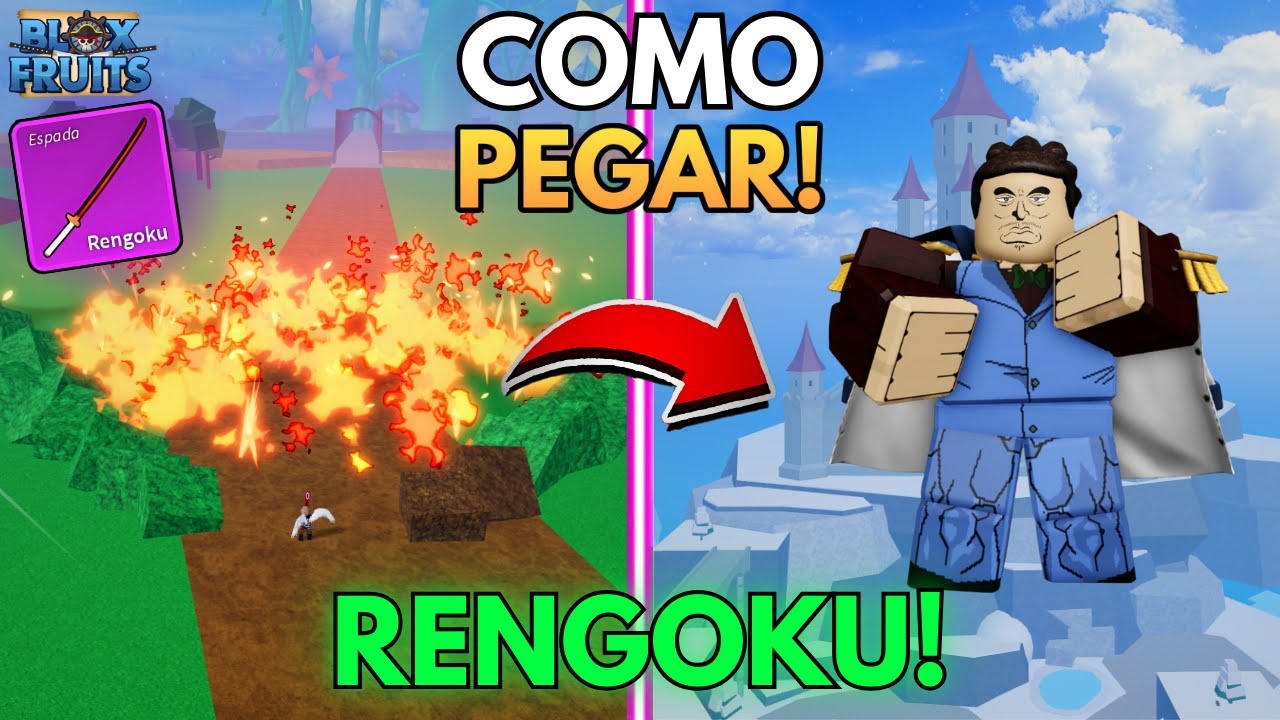 COMO PEGAR a ESPADA RENGOKU No Blox Fruits 🔥 - YouTube
