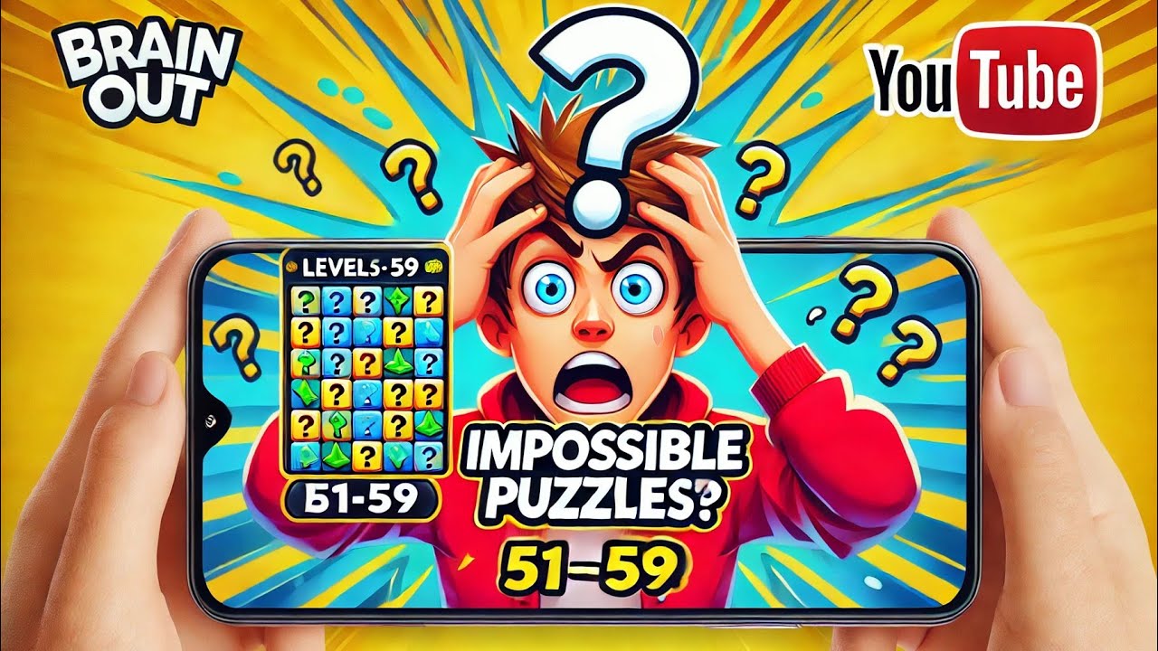 Brain Out Levels 51-59: ONLY 1% Can Solve These Insane Puzzles! 🤯 - YouTube