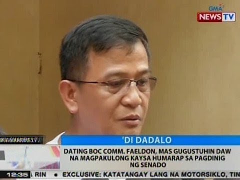 BT: Ex-BOC Comm. Nicanor Faeldon, mas gugustuhin daw na magpakulong ...