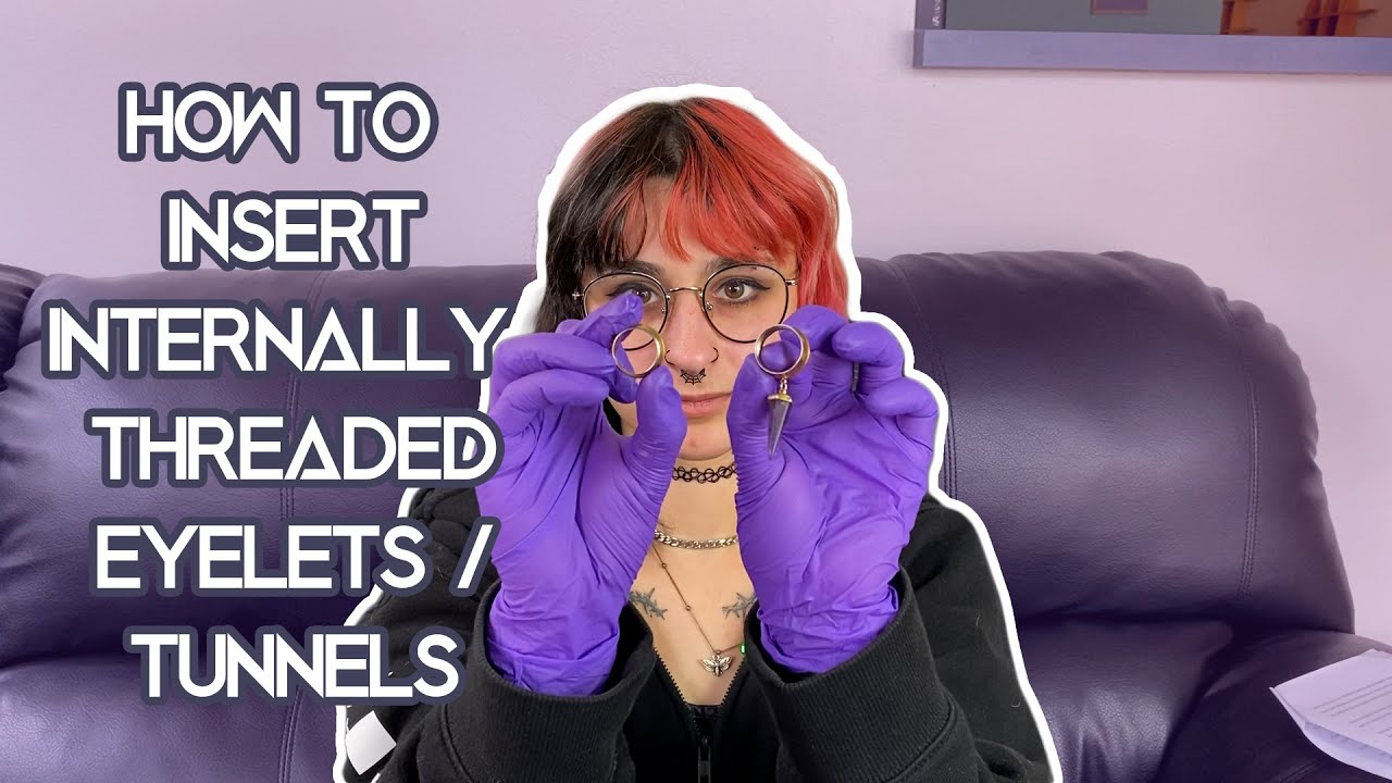 How to insert internally threaded eyelets / tunnels - YouTube