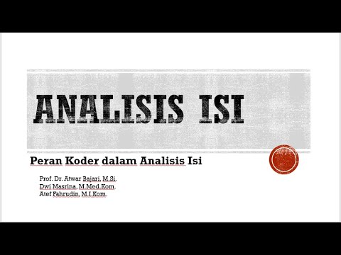 Peran Koder dalam Analisis Isi - YouTube