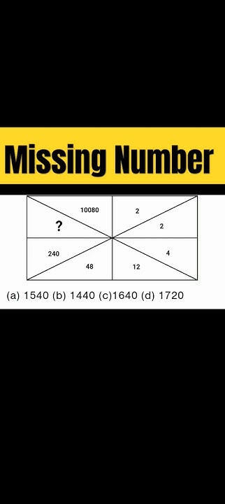 Missing Number Reasoning shorts Questions #missingnumbertricks #reasoningwithreason# ...