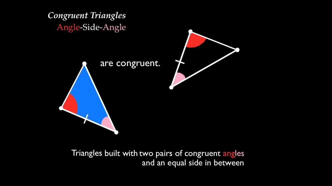 Congruent Triangles ASA - YouTube