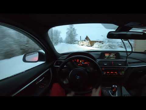 BMW F30 Winter drift captured on GoPro