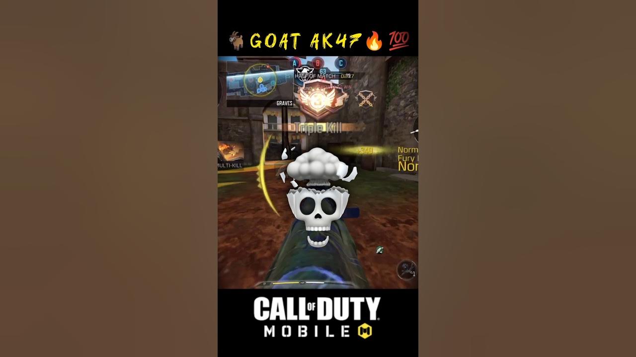🐐 GOAT AK47 💀☠️🔥💯 CODM BR 🔥 Codmobile | CODM Pro Setting #shorts #codmbr #ff #codm #cod # ...