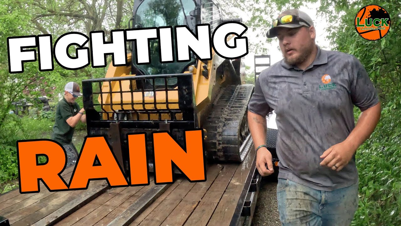 Building Steps & Battling Rain | Recreational Swim Pond Project | Part ...