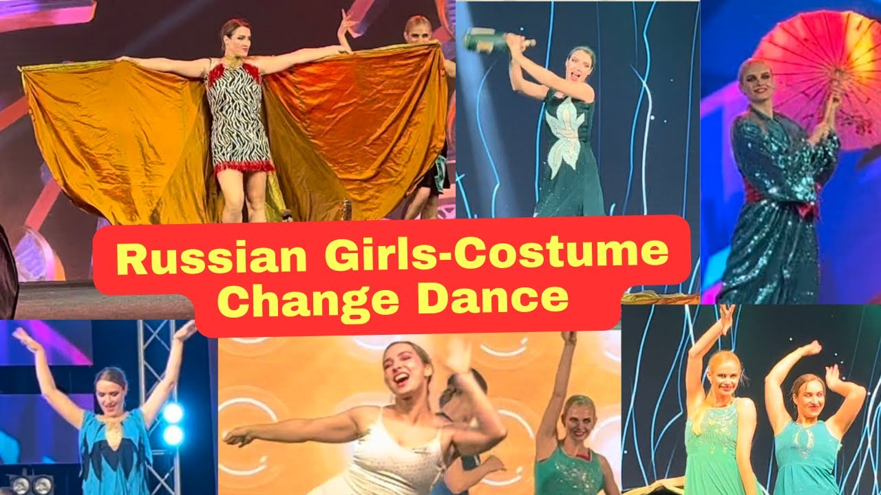 Quick-change Russian Dancers Dress change acts on stage.unbelievably ...
