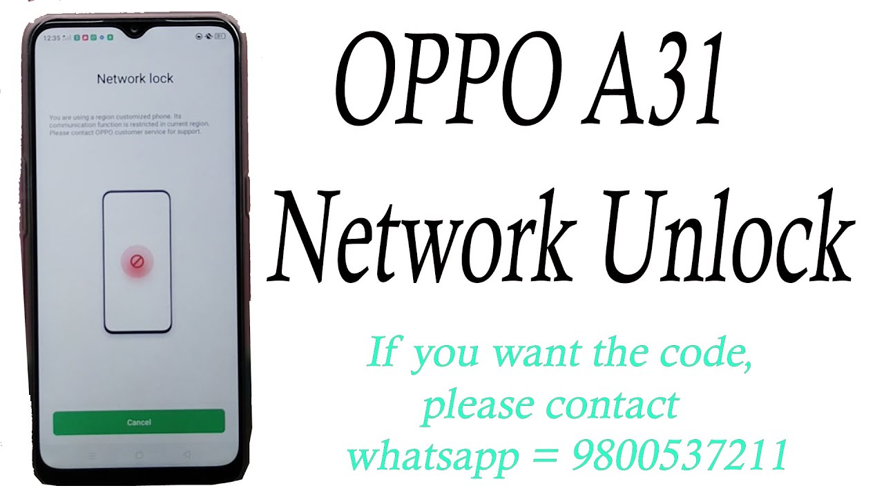 oppo A31 network Unlock. how to network unlock oppo a31 - YouTube