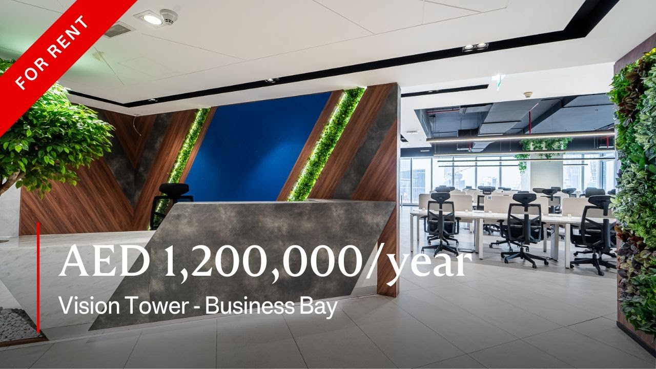 Modern And Spacious Fitted Office in Vision Tower, Business Bay - YouTube