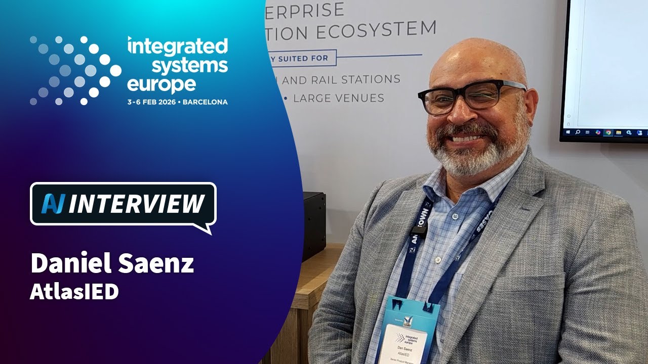 ISE 2026: AV Interview with Daniel Saenz, AtlasIED - YouTube