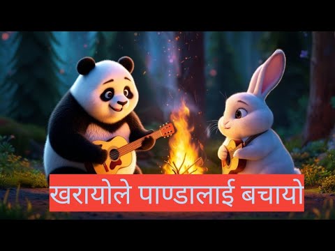 A Short Story In Nepali| Rabbit Rescues Panda| Animal Story - YouTube