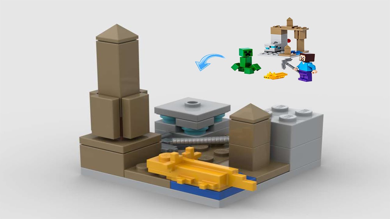 LEGO Minecraft Shaft with Stalactites 30647 Alternate Build. - YouTube
