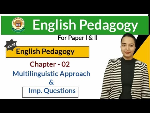 CTET - 2020 SPECIAL | English pedagogy | Multilinguistic Approach - YouTube