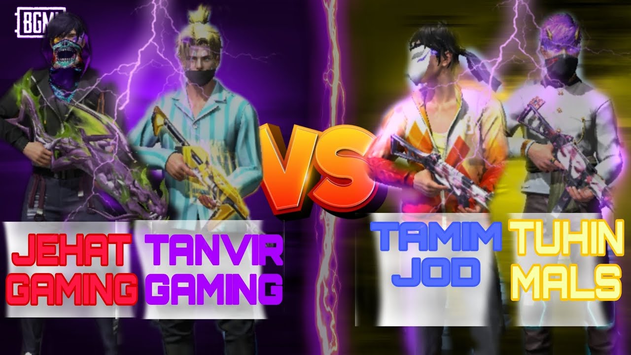 Jehat gaming 2k24 and Tanvir gaming vs Tamim Jod and Tuhin Mals 2vs2 ...