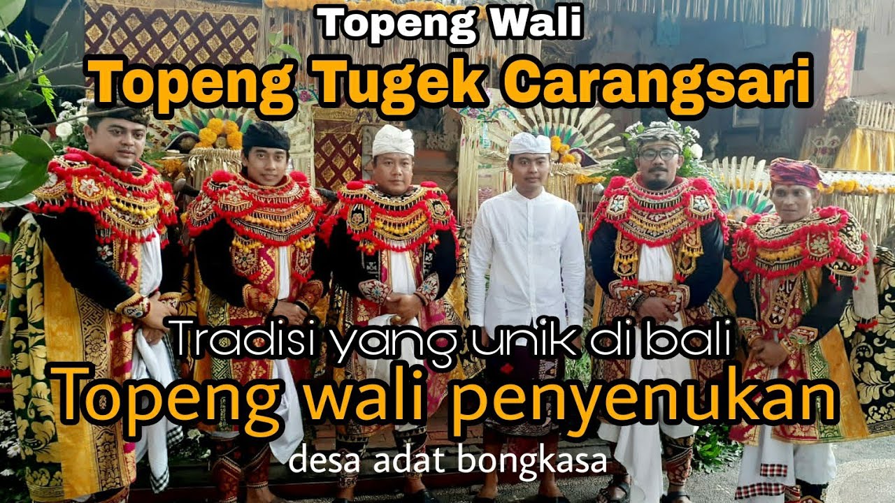 Tradisi yang unik di bali , topeng wali panyenukan Topeng tugek ...